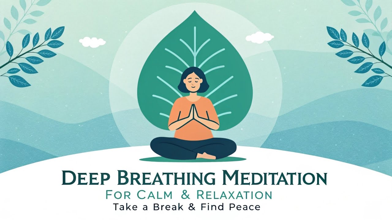 Deep Breathing Meditation for Calm & Relaxation 🌿 | Take a Break & Find ...
