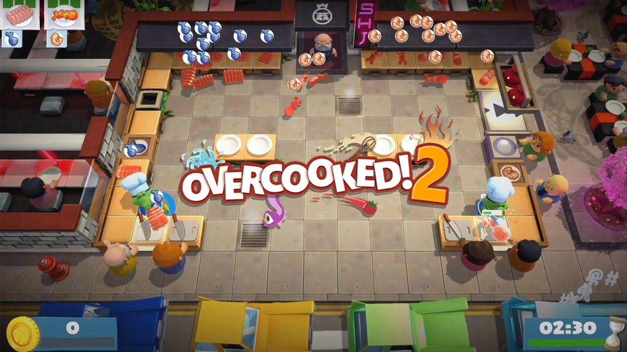 Overcooked 2 單人輕鬆拿四星🌟 Lvl 1-1 Single Player : How to get 4 stars easily ...