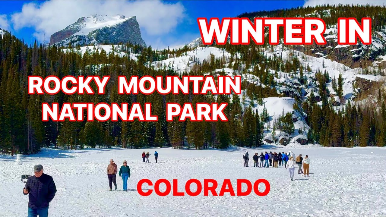 WINTER IN THE ROCKIES | RMNP | BEAR LAKE ROAD | COLORADO | 4k | FROZEN ...