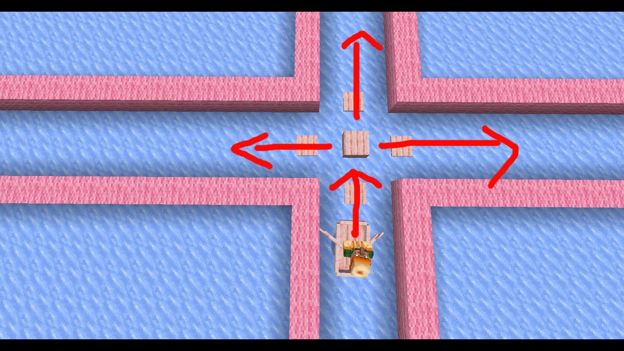 Simple ice boat intersection (Minecraft) - YouTube