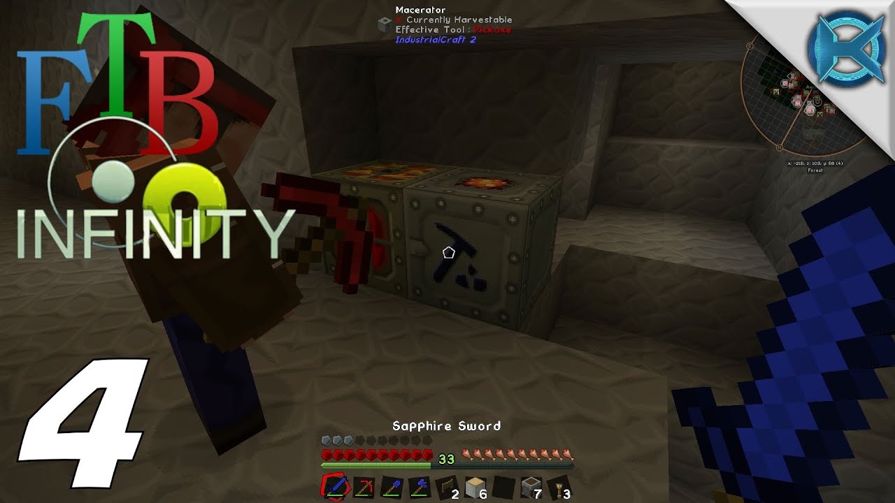Minecraft FTB Infinity Multiplayer Gameplay / Let's Play (S-1) -Ep. 4- "Macerator and Generator ...