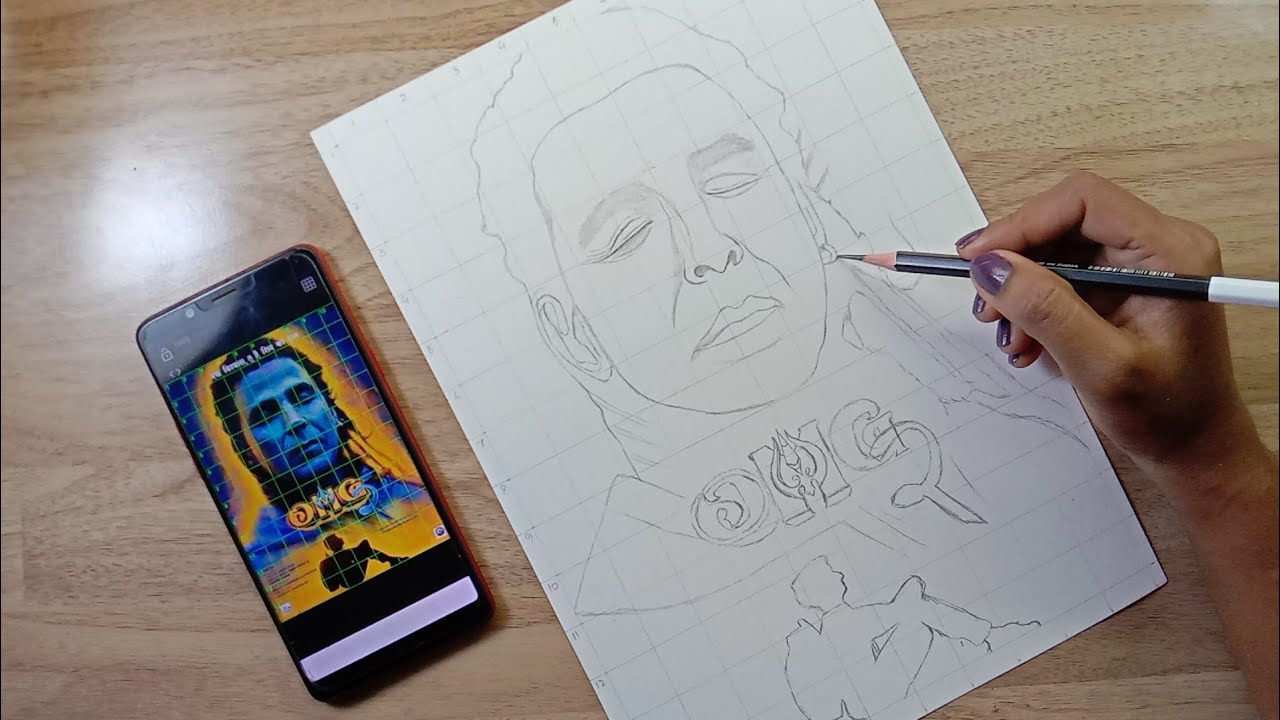 OMG 2 Movie / Akshay Kumar Drawing / Easy Outline Drawing Tutorial ...