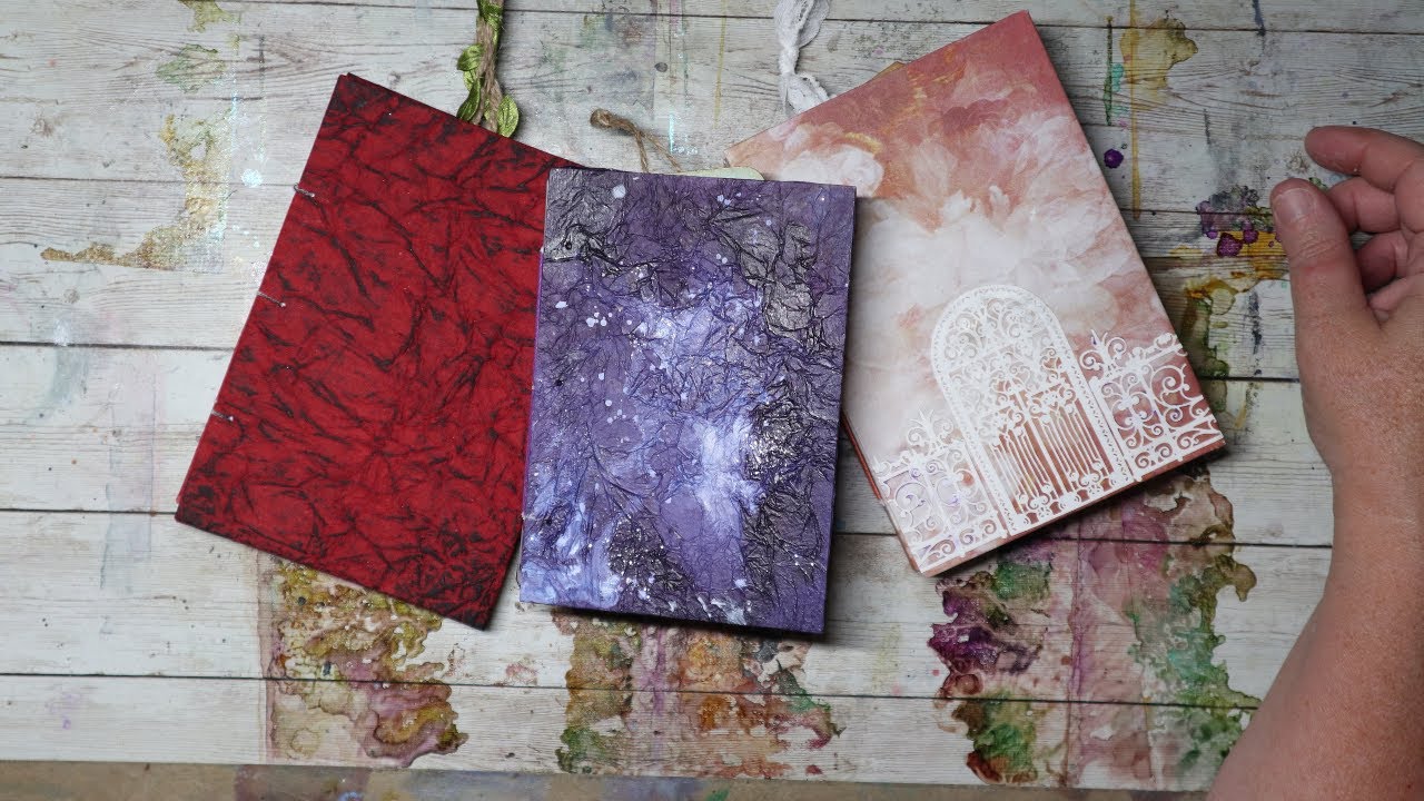 I made Watercolor Art Journal Books ~📚📖~ Handmade Watercolor Journals ...