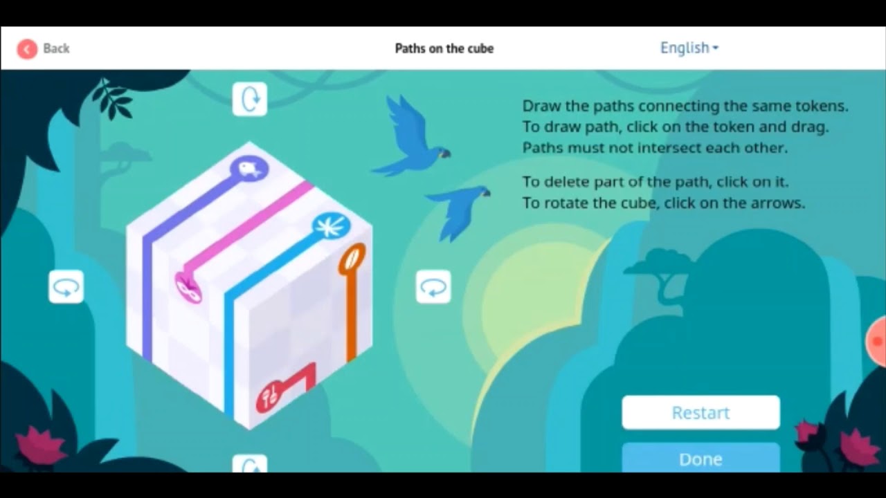 PATHS ON THE CUBE CLASS- 6,7,8 / BRICSMATH MAIN ROUND SOLUTIONS - YouTube