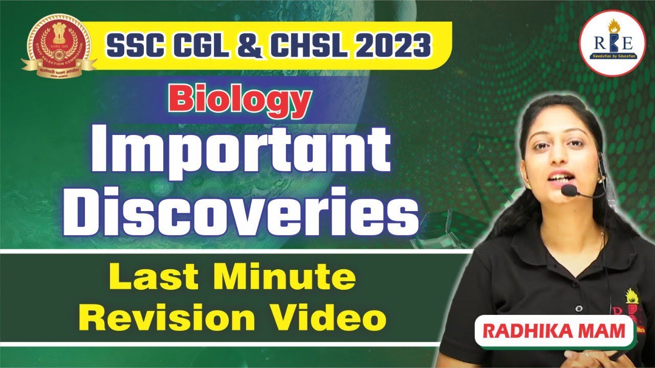 Biology facts and discoveries for Exams| Quick Revision with Radhika ...