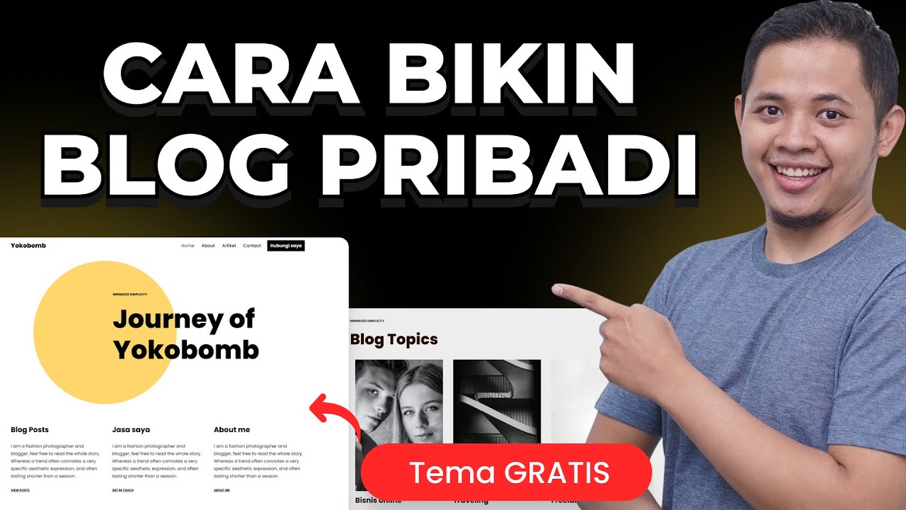 Cara membuat blog pribadi di WordPress - YouTube