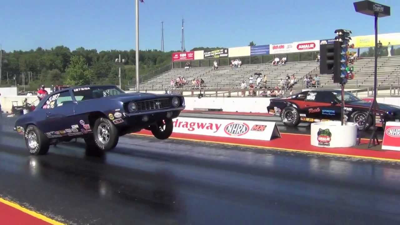 Stock and Super Stock Highlights LODRS New England Dragway 2012 - YouTube