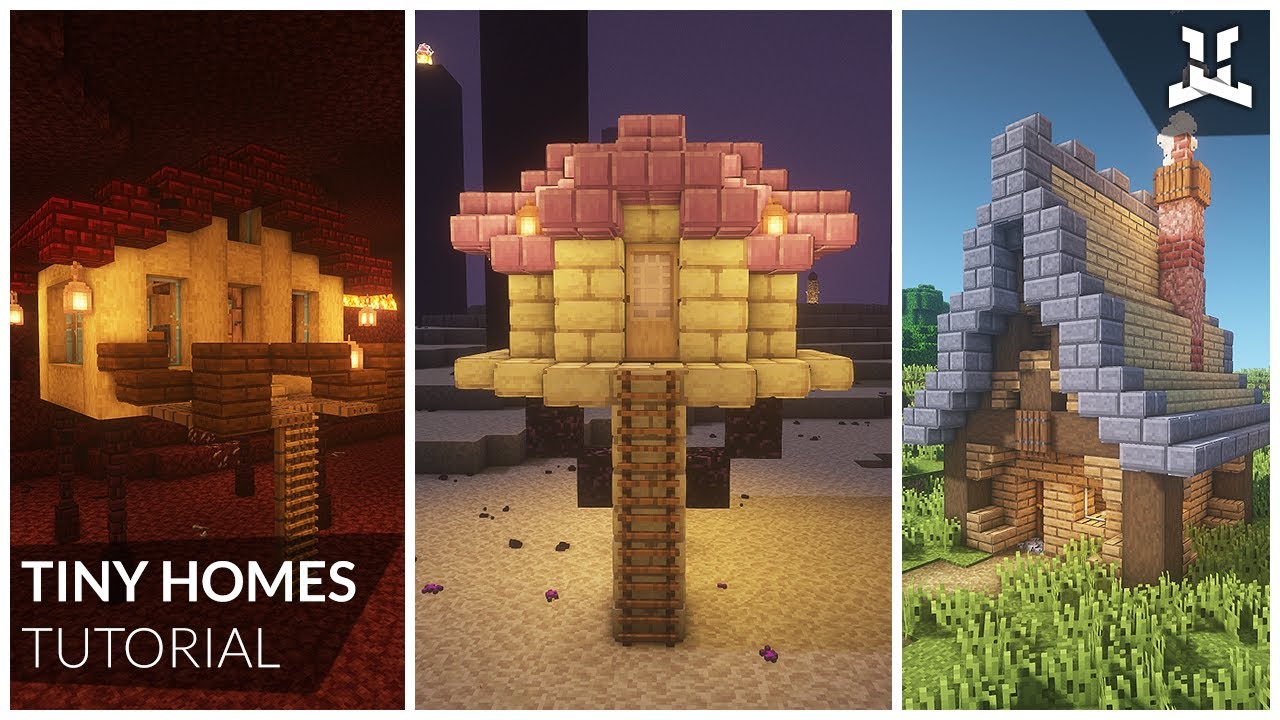 Minecraft | TINY HOMES (How to Build: Relaxing Tutorial) - YouTube