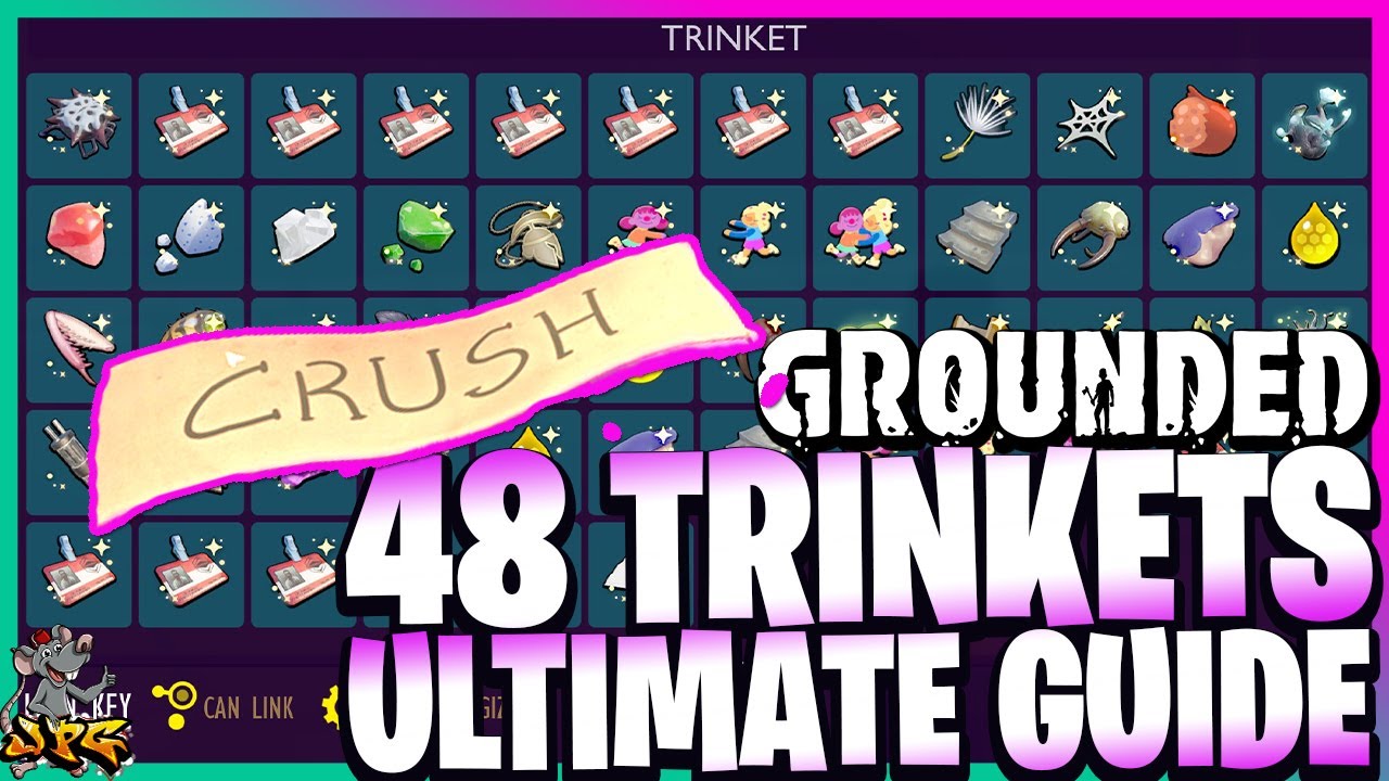 GROUNDED ULTIMATE TRINKETS GUIDE! Rarest! Best! New Game Plus! Every ...