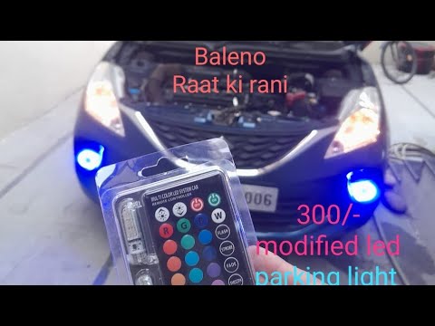 Baleno multiculour led parking Light Installation(Night Impression ...