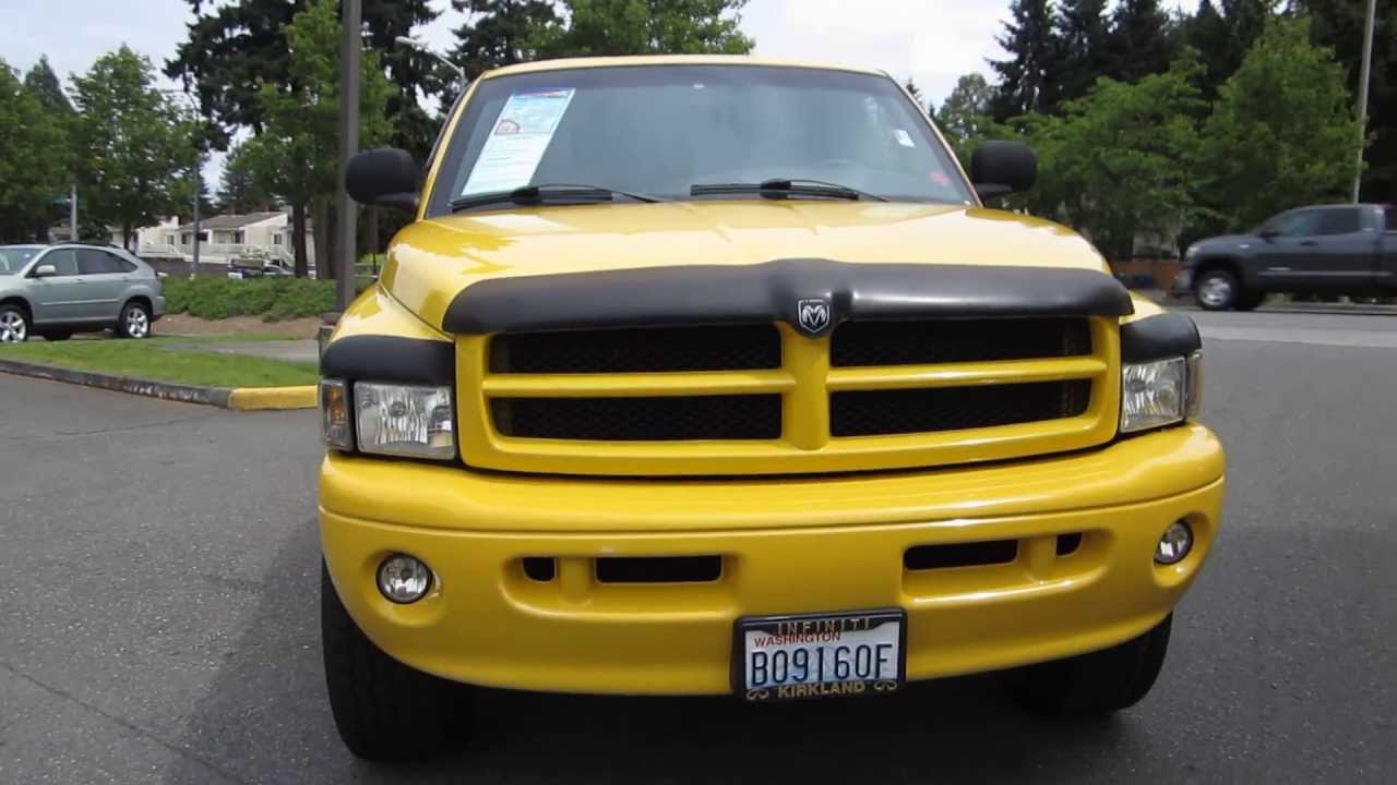 2000 Dodge Ram, Solar Yellow - STOCK# 5167C - Walk around - YouTube