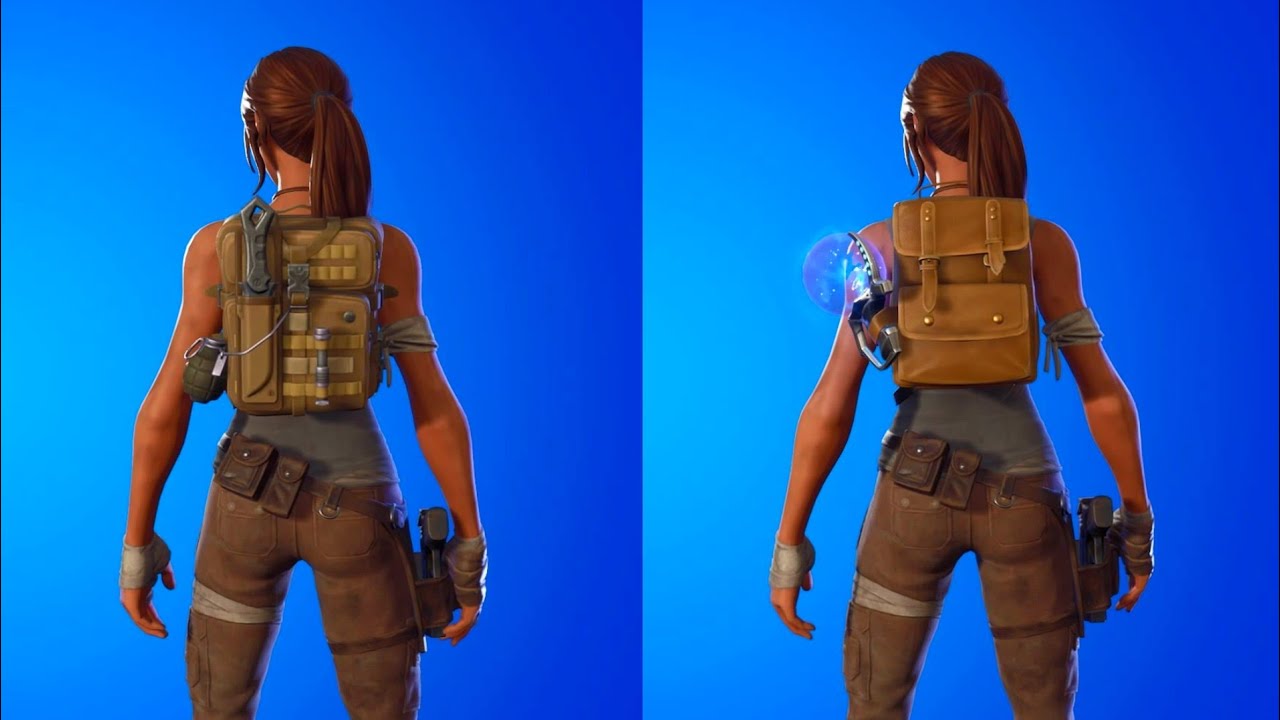 FORTNITE - LARA CROFT SKIN COMBOS - YouTube