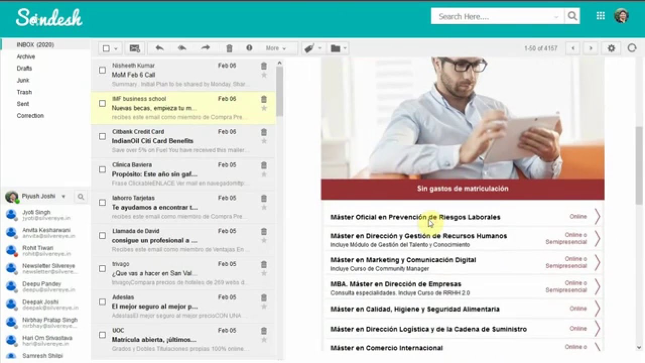 Sandesh Web Client - YouTube