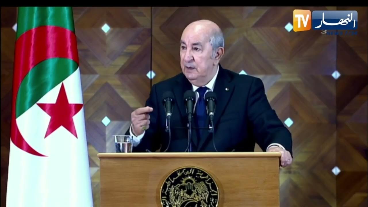 كلمة رئيس الجمهورية عبد المجيد تبون خلال إشرافه على مراسيم احتفالية