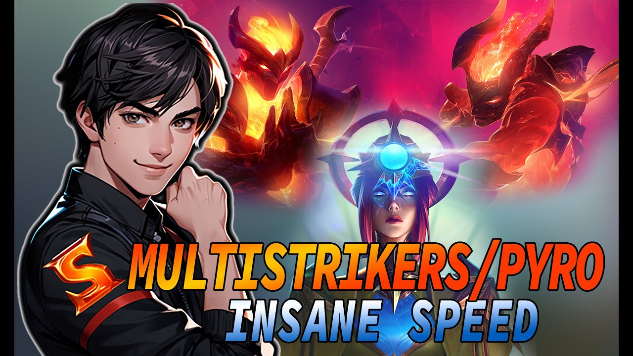 TFT set 12 * MULTISTRIKER PYRO * INSANE SPEED * - YouTube