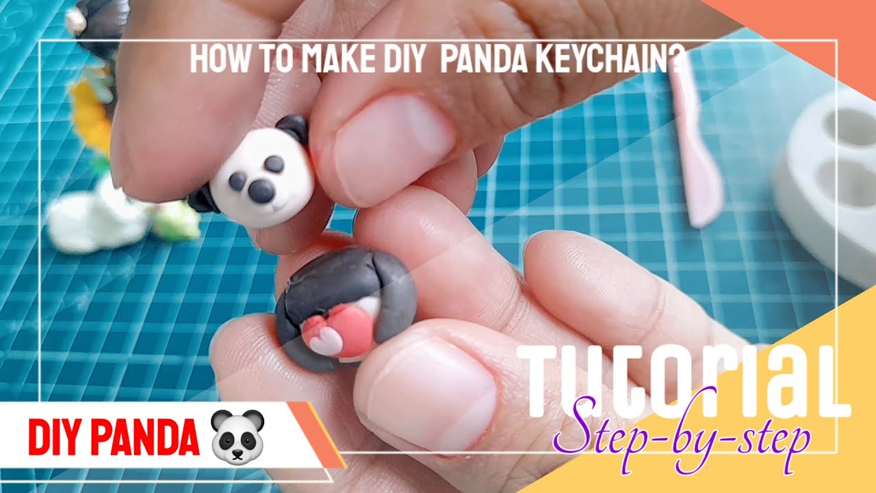 DIY AIR DRY CLAY PANDA - RAQUE ROAD - YouTube