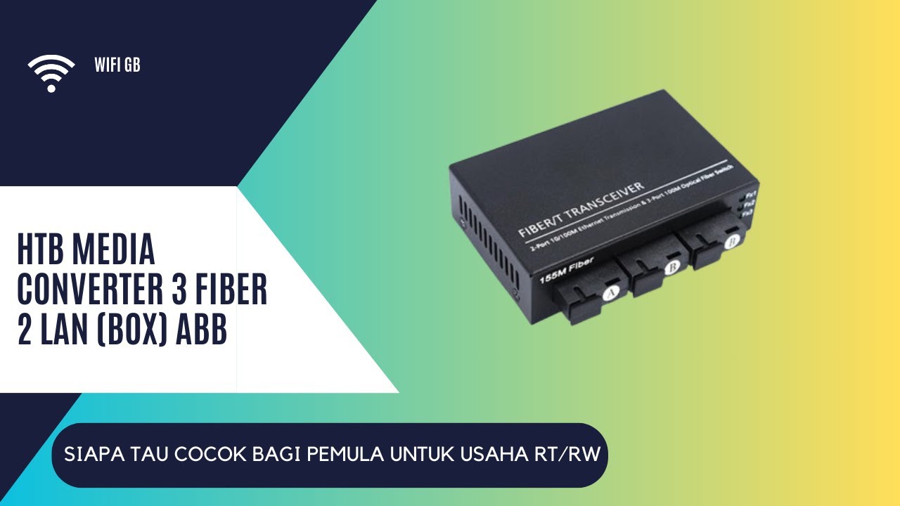 HTB MEDIA CONVERTER 3 FO 2 LAN BOX ABB - YouTube
