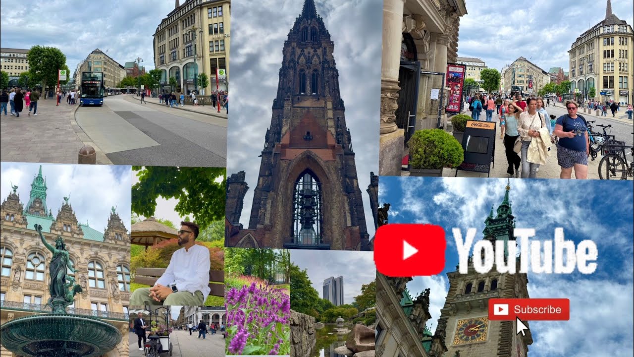 Exploring Hamburg, Germany 🇩🇪 | Walking Tour Through the Port City in ...