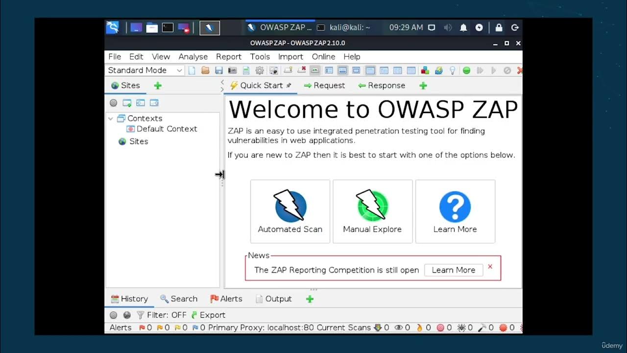 146 OWASP ZAP Web App Scan Lab - YouTube