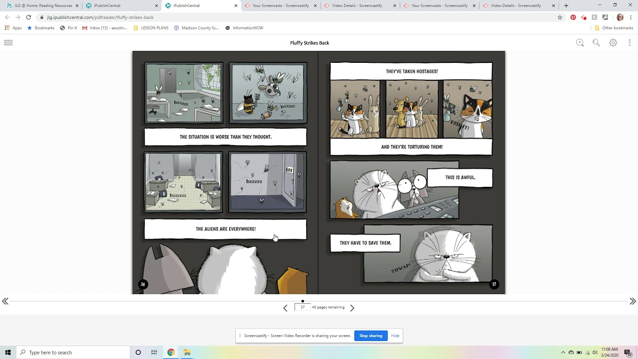 Fluffy Strikes Back (PART 3) by Ashley Spires - YouTube