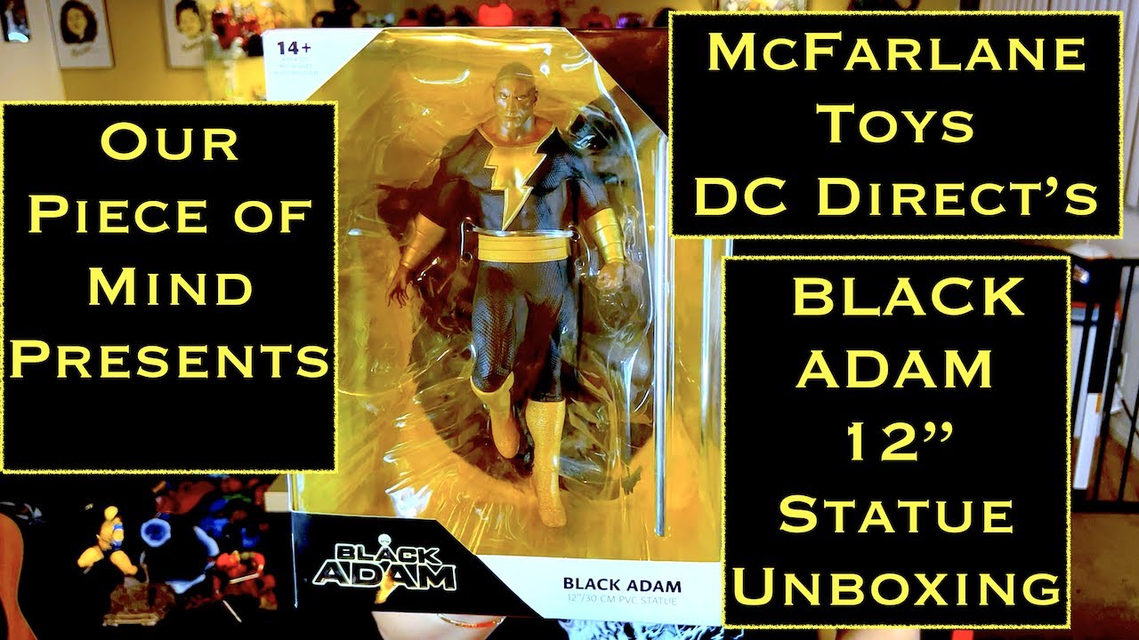 Black Adam 12" Statue Unboxing from McFarlane Toys DC Direct by Jim Lee ...