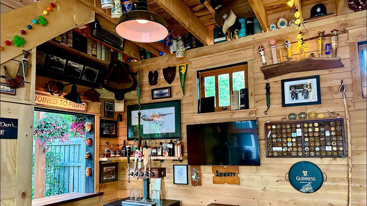 Bar in a Barn: Garage Bar, Pub Shed, Home Bar…The Black Barn Pub - YouTube