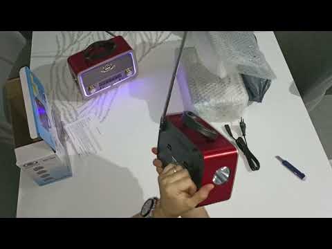 Everton Rt-301 Nostaljik Görünümlü Bluetooth'lu Mp3 Çalar Radyo Müzik Kutusu Kırmızı Rt301