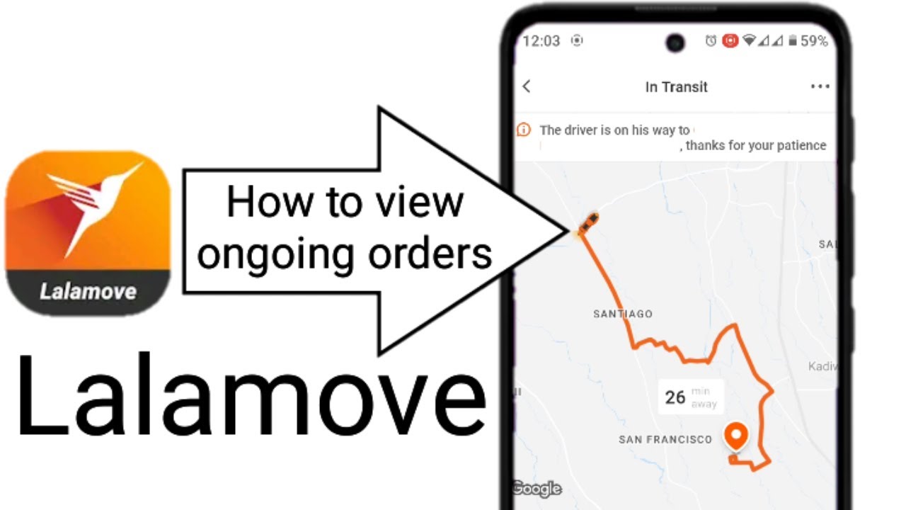 how to view ongoing orders in Lalamove app - YouTube