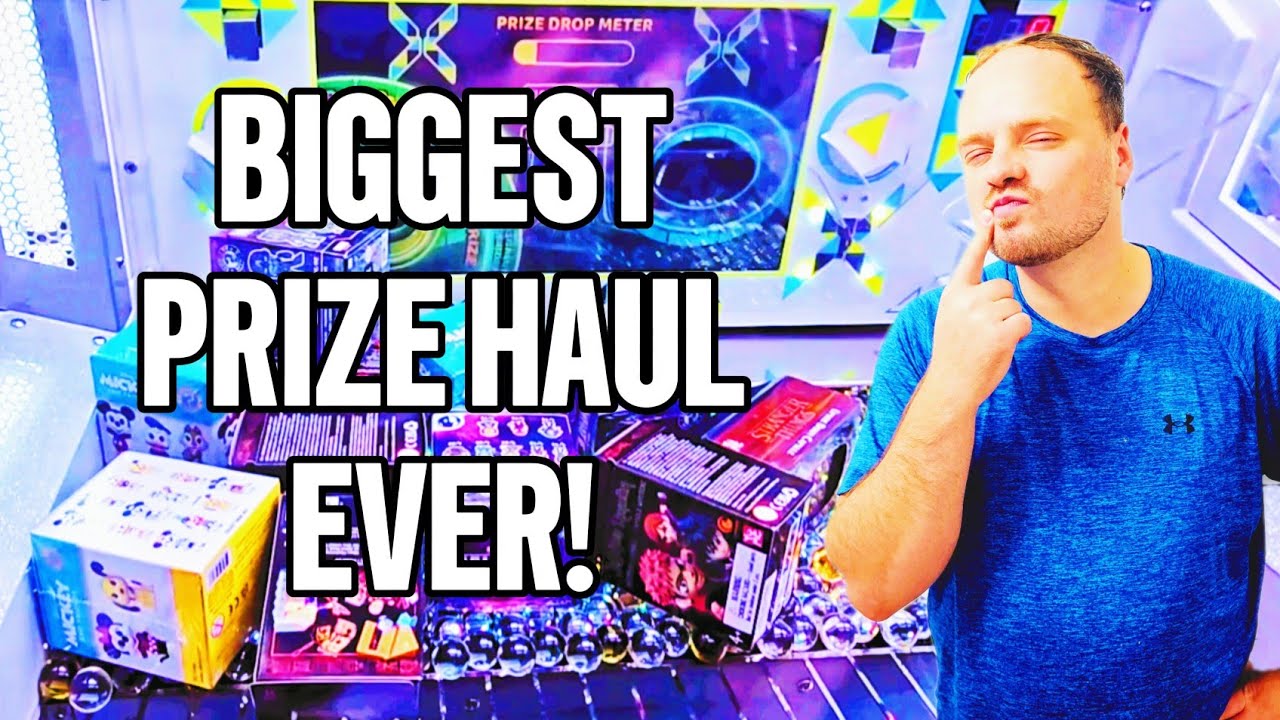 BIGGEST Prize Haul Ever At The Over The Edge Arcade Game (Is This Thing ...