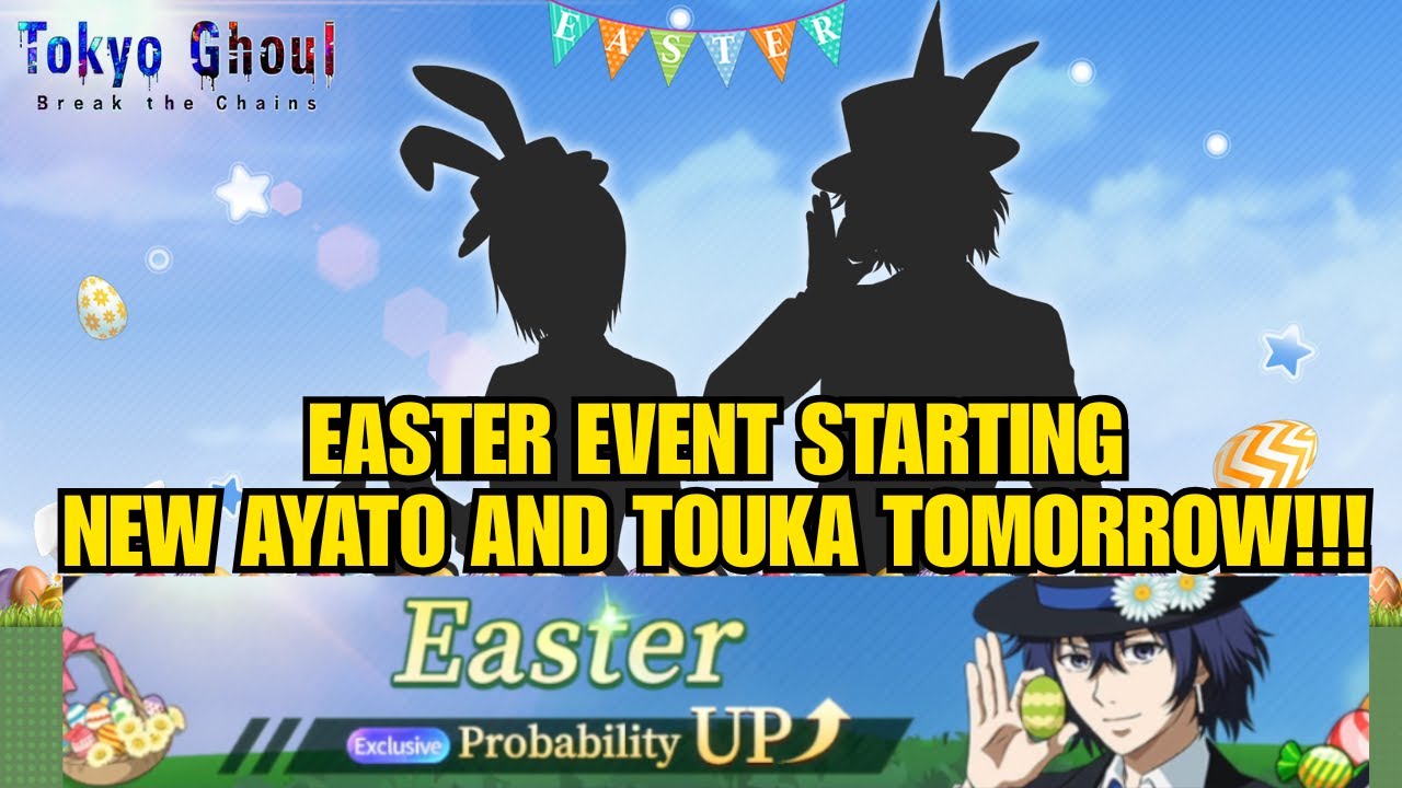 NEW EASTER EVENT IN TG BTC!!! AYATO AND TOUKA EASTER VERSIONS TOMORROW ...