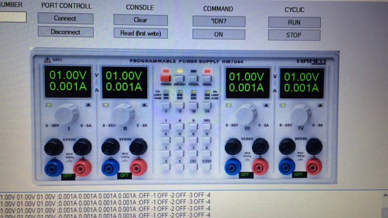 Hameg HM7044 software - YouTube