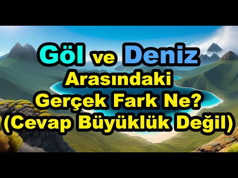 Göl ve Deniz Arasındaki Gerçek Fark Ne? (Cevap Büyüklük Değil)