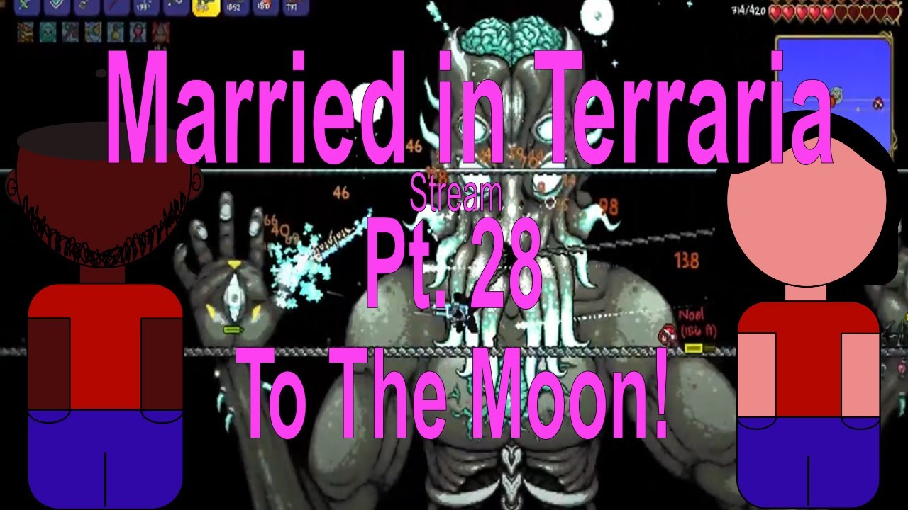 TO THE MOON!! Married in Terraria pt 28 - YouTube