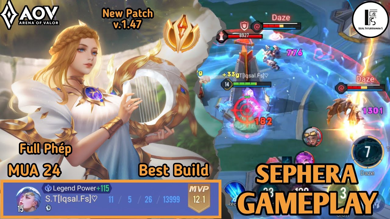 Never Give Up, Top 1 Sephera 🇮🇩 Pro Gameplay (Arena of Valor) - Iqsal ...