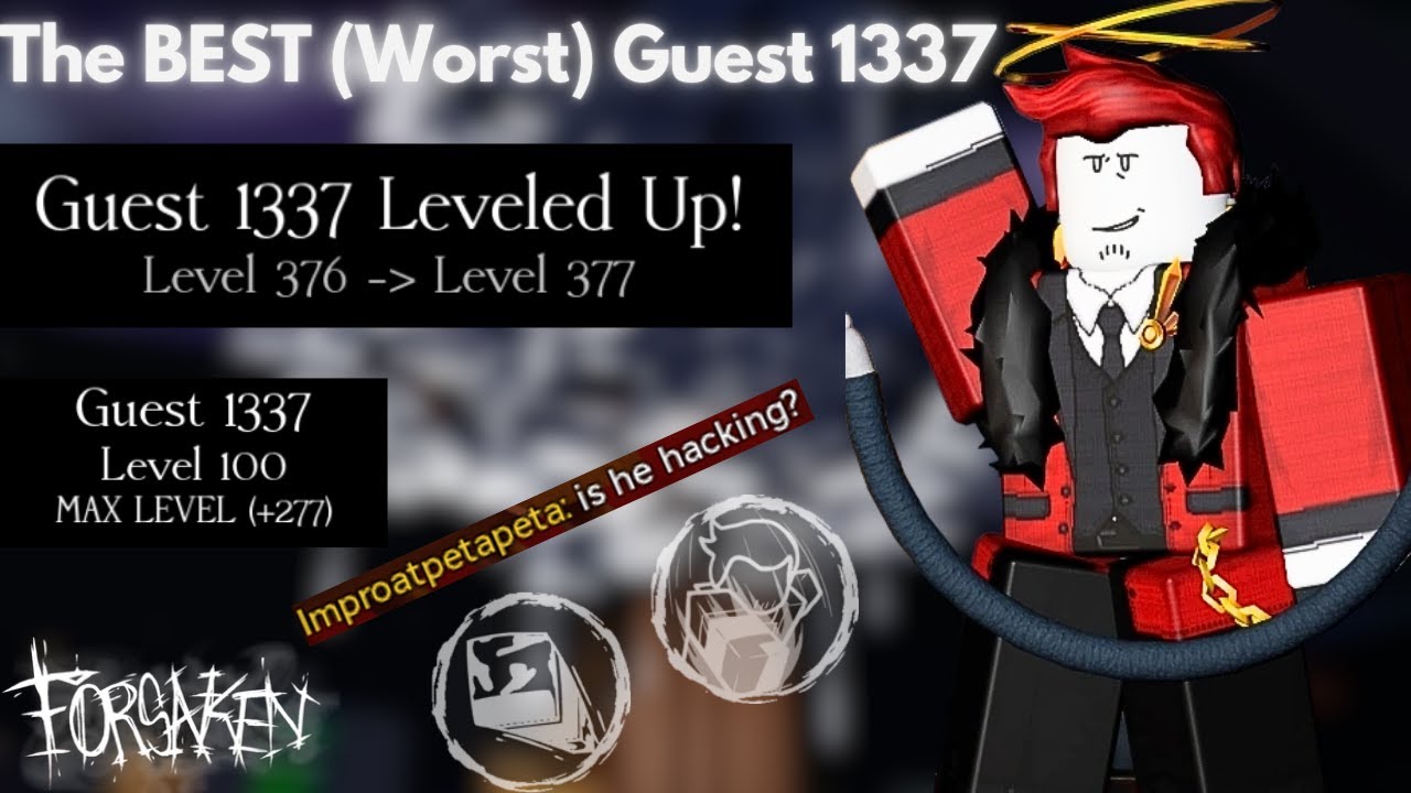The "BEST" LEVEL 373 Guest 1337 Main | Roblox Forsaken - YouTube