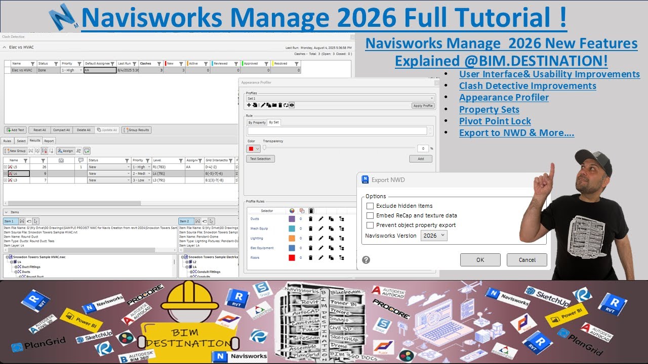 BIM-VDC | Navisworks Manage 2026 Full Tutorial | All New Features ...