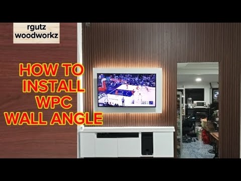 HOW TO INSTALL WPC WALL ANGLE | Paano magkabit ng wpc wall angle - YouTube