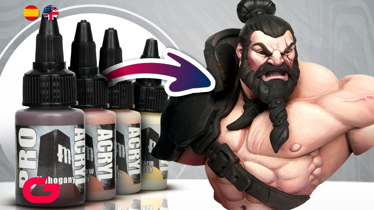 How to paint SKIN using PRO ACRYL colors! 🔥 - YouTube