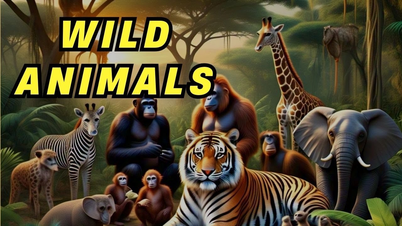 Wild animals for kids to learn Animals visuals for kids #wildanimals # ...