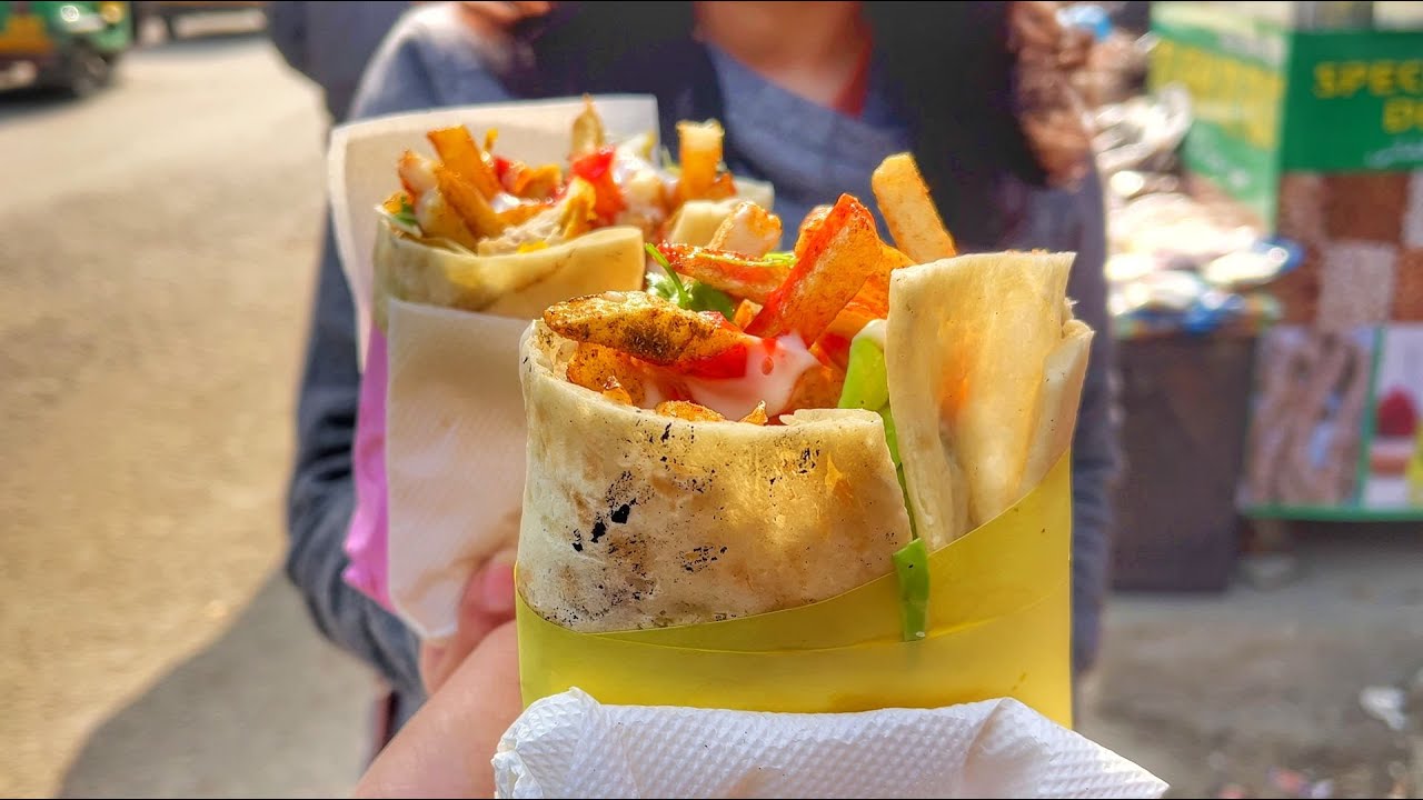 Tradition of Afghanistan : Special Burger | Full of French Fries ...