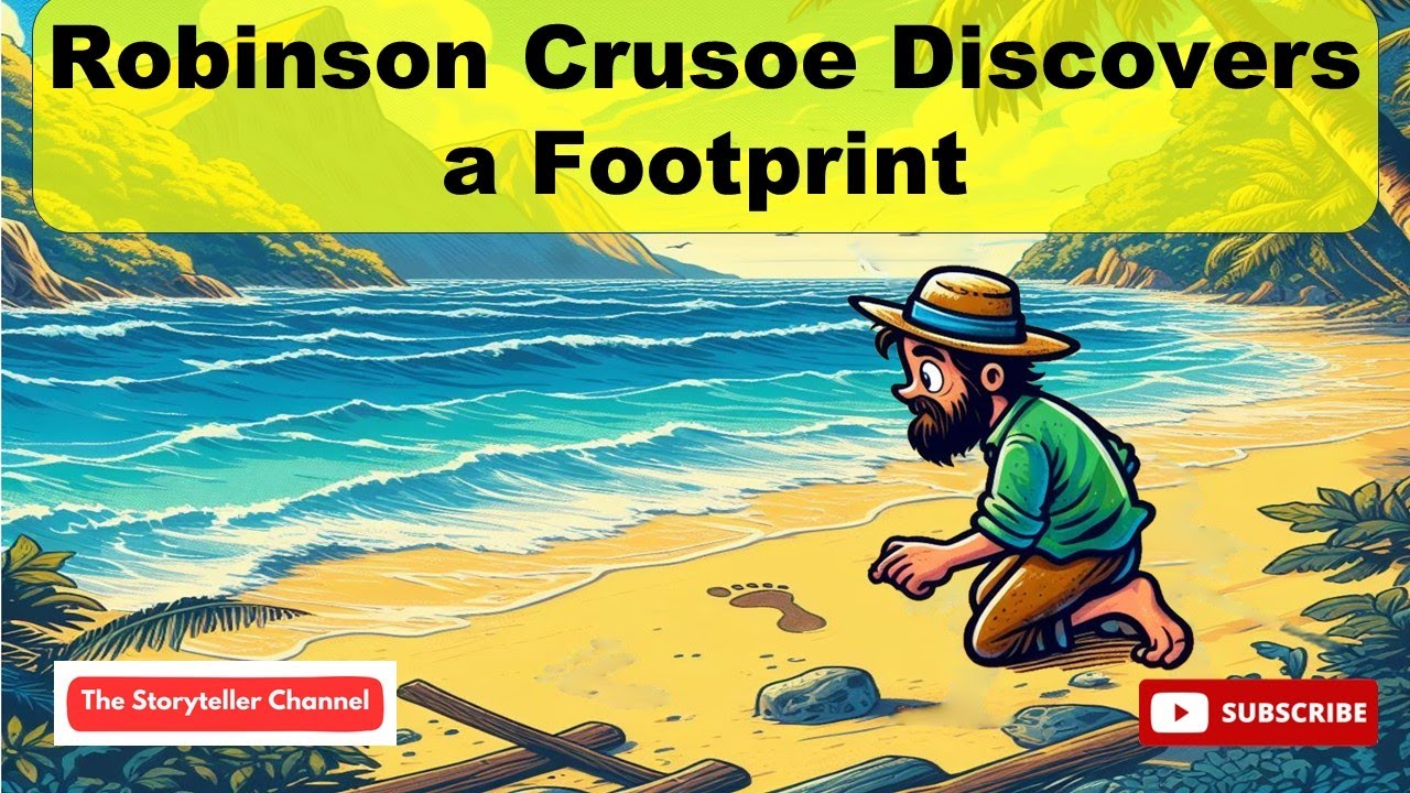 Robinson Crusoe Discovers a Footprint | English Stories | Learn Spoken ...