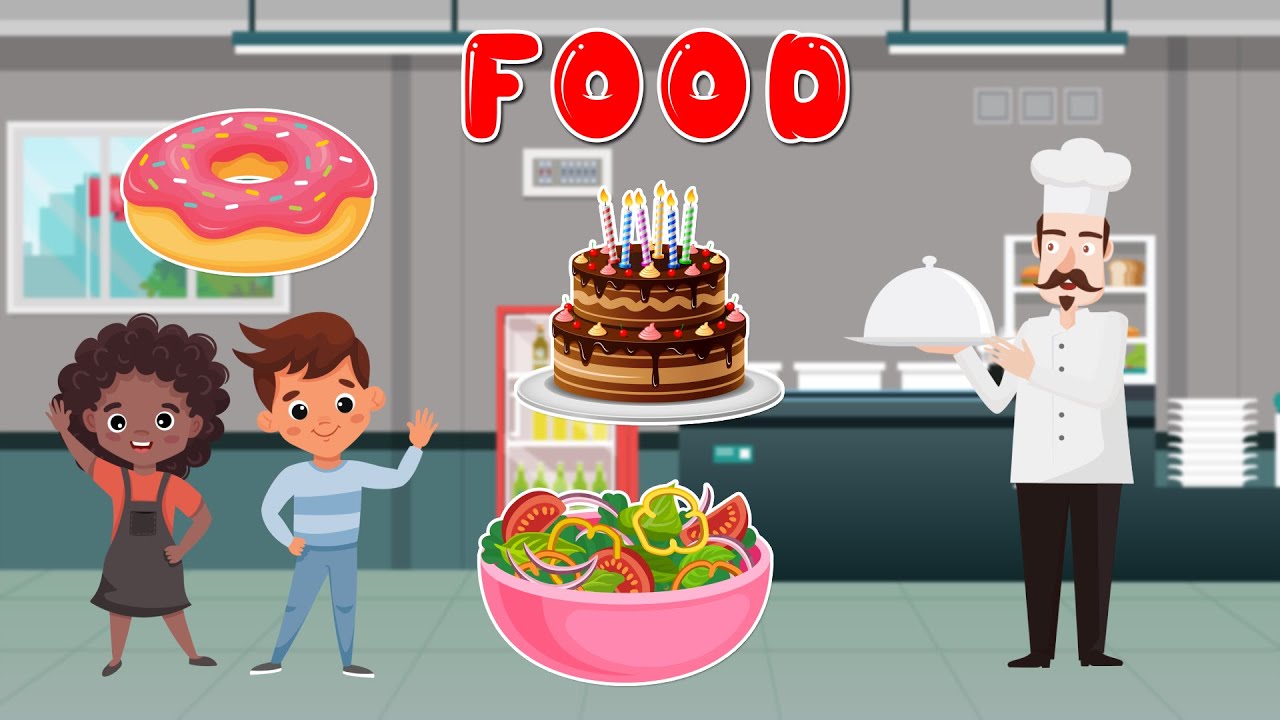 Food | Learn Food Vocabulary | Educational Video for Kids - YouTube