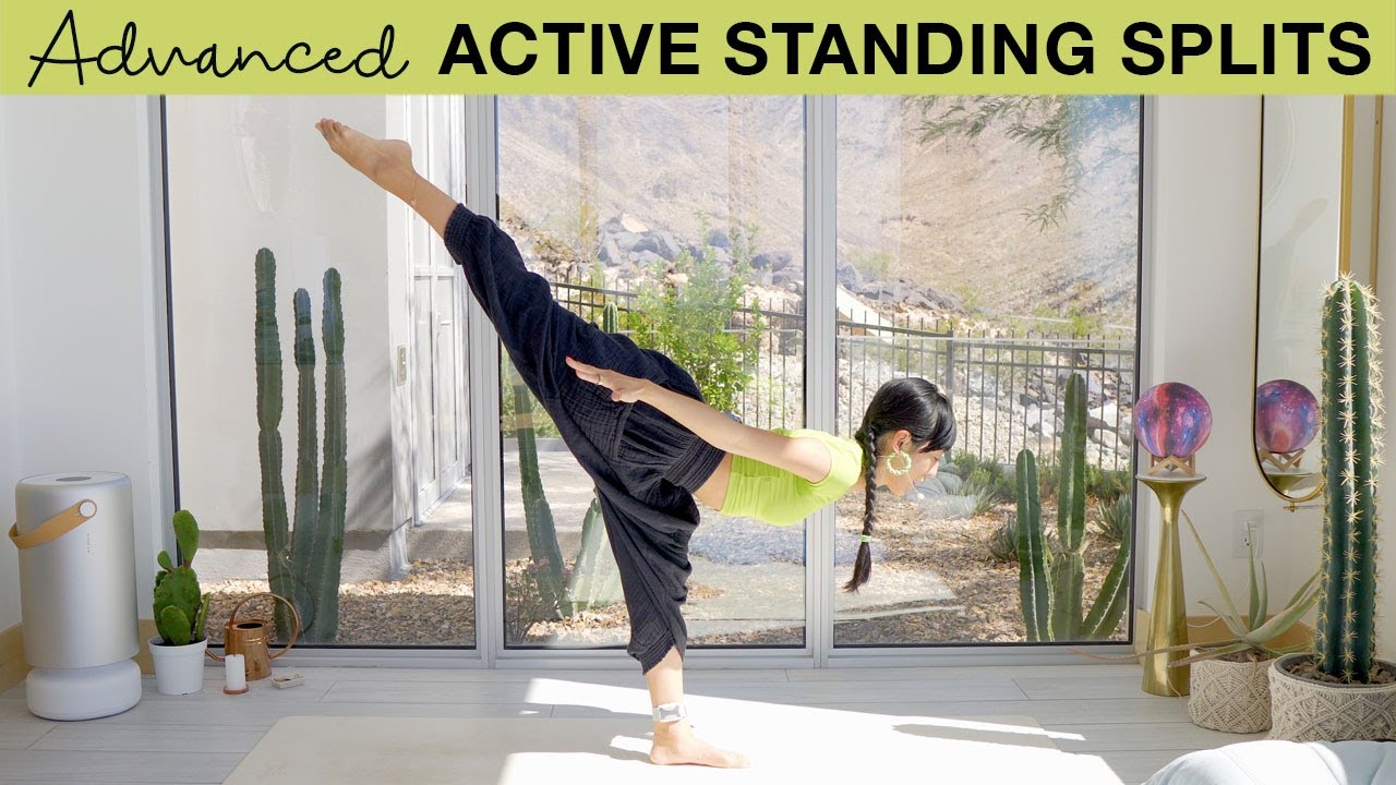 Yoga Flow ♡ Advanced Active Standing Splits | Pincha Mayurasana - YouTube