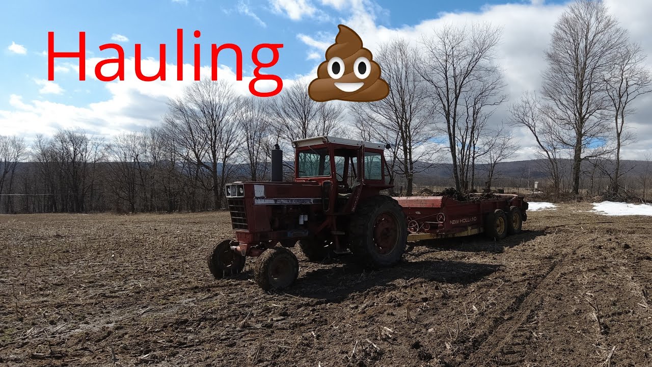 Tractor Stuck While Hauling Manure - YouTube