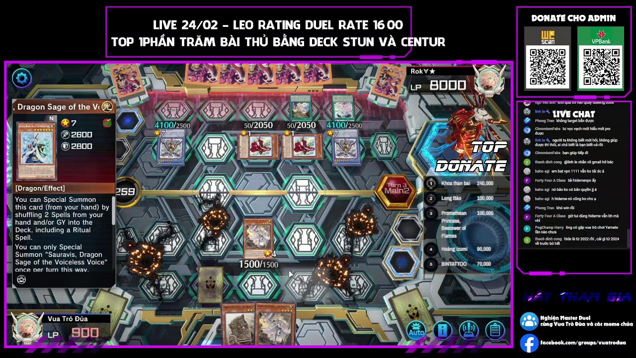 LIVE 22/02 - Kiểm chứng "tool trick hack chiến thắng" trong master duel bằng cách leo master 1 ...