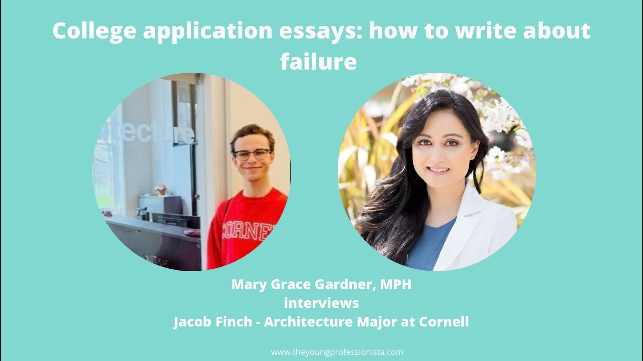 How to talk about failure in college application essays - YouTube