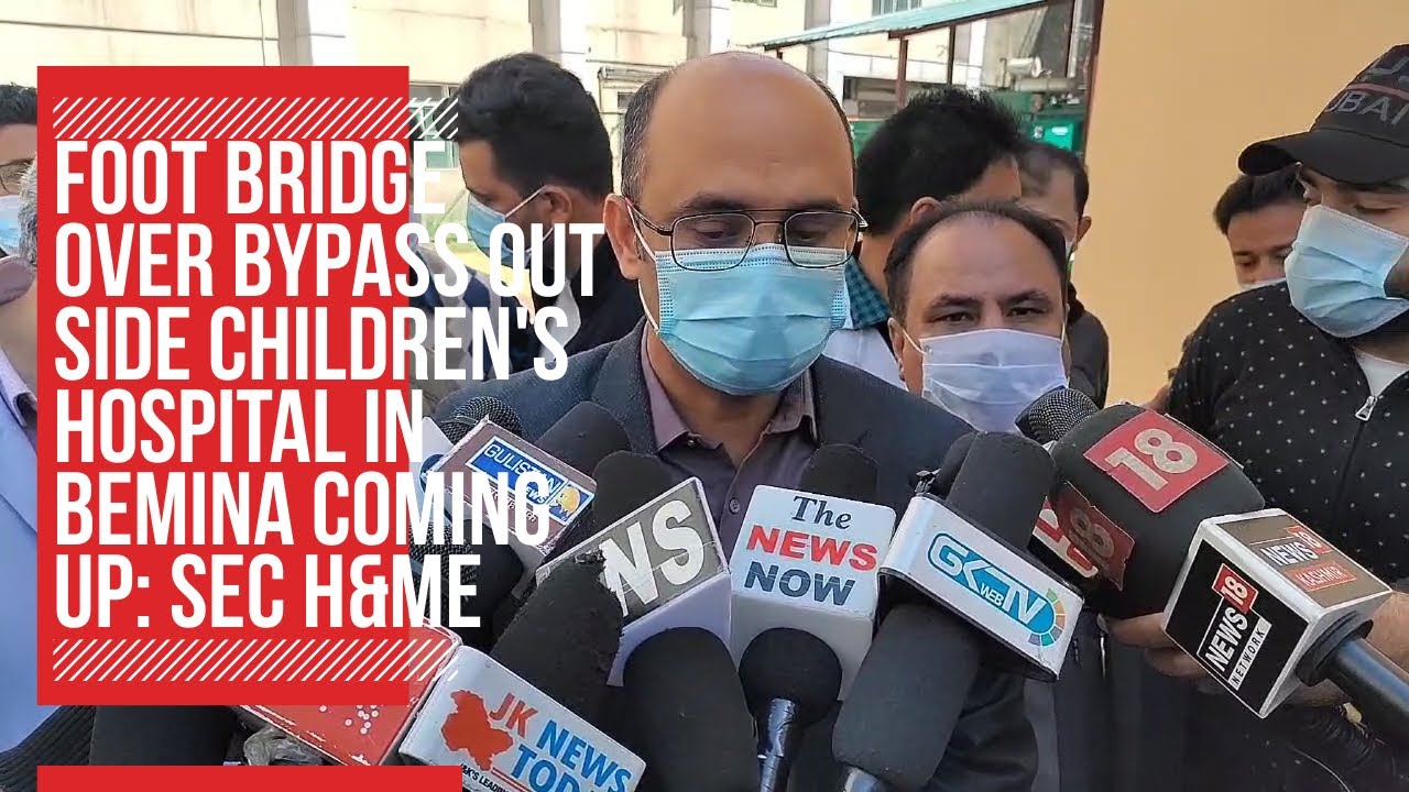 Foot bridge over Bypass out side Children's Hospital in Bemina coming ...