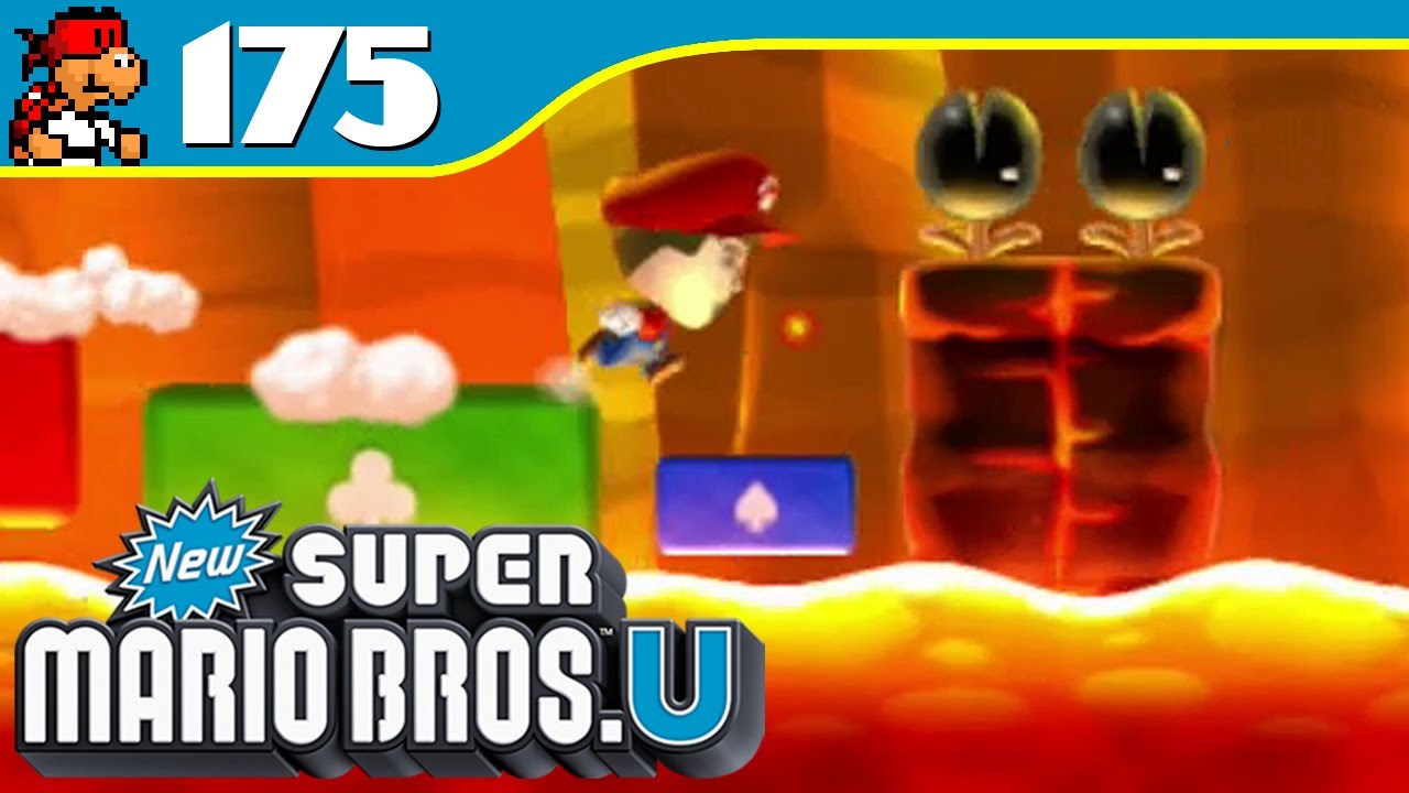 New Super Mario Bros. U | Boost Mode: Three-Legged Lava Race - 175 (Wii ...