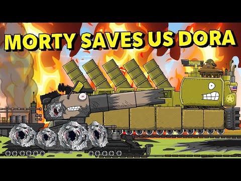 "Morty saves American Dora" Cartoons about tanks - YouTube