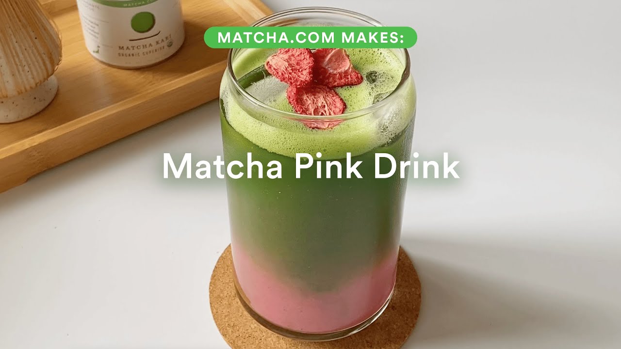 The secret to making the pretty and refreshing MATCHA PINK DRINK! - YouTube